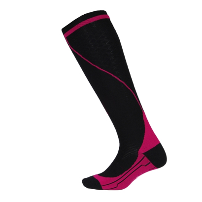 Wholesale Black and Fuchsia Long Fitness Socks USA, Canada